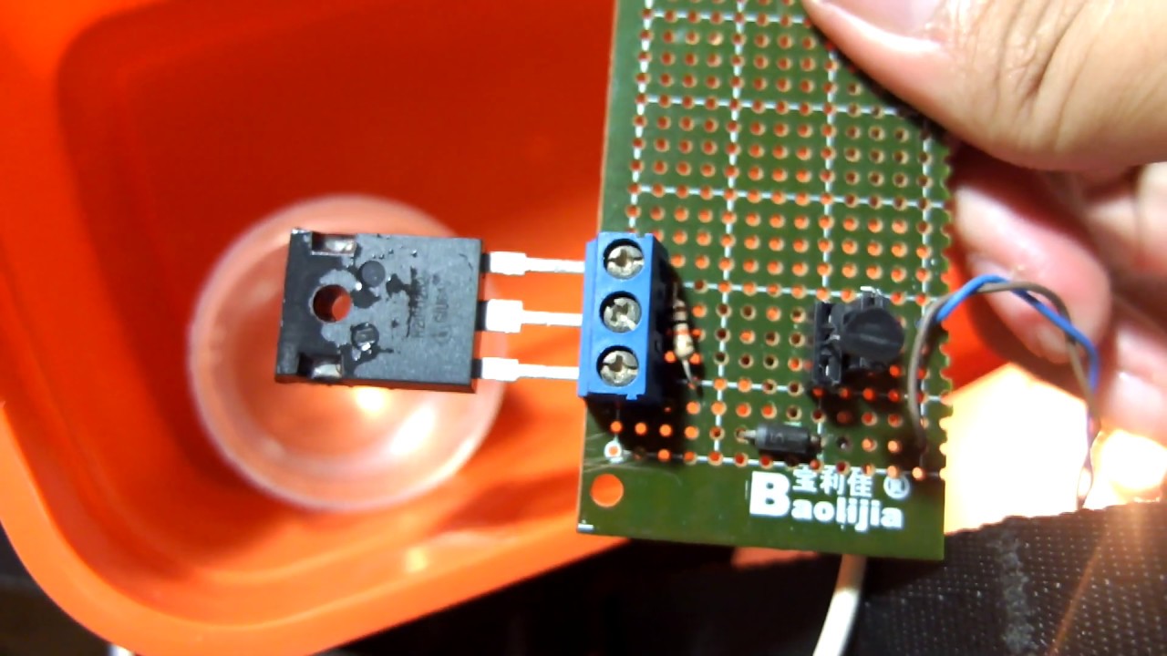 Experiment with high side driving IGBT. - YouTube