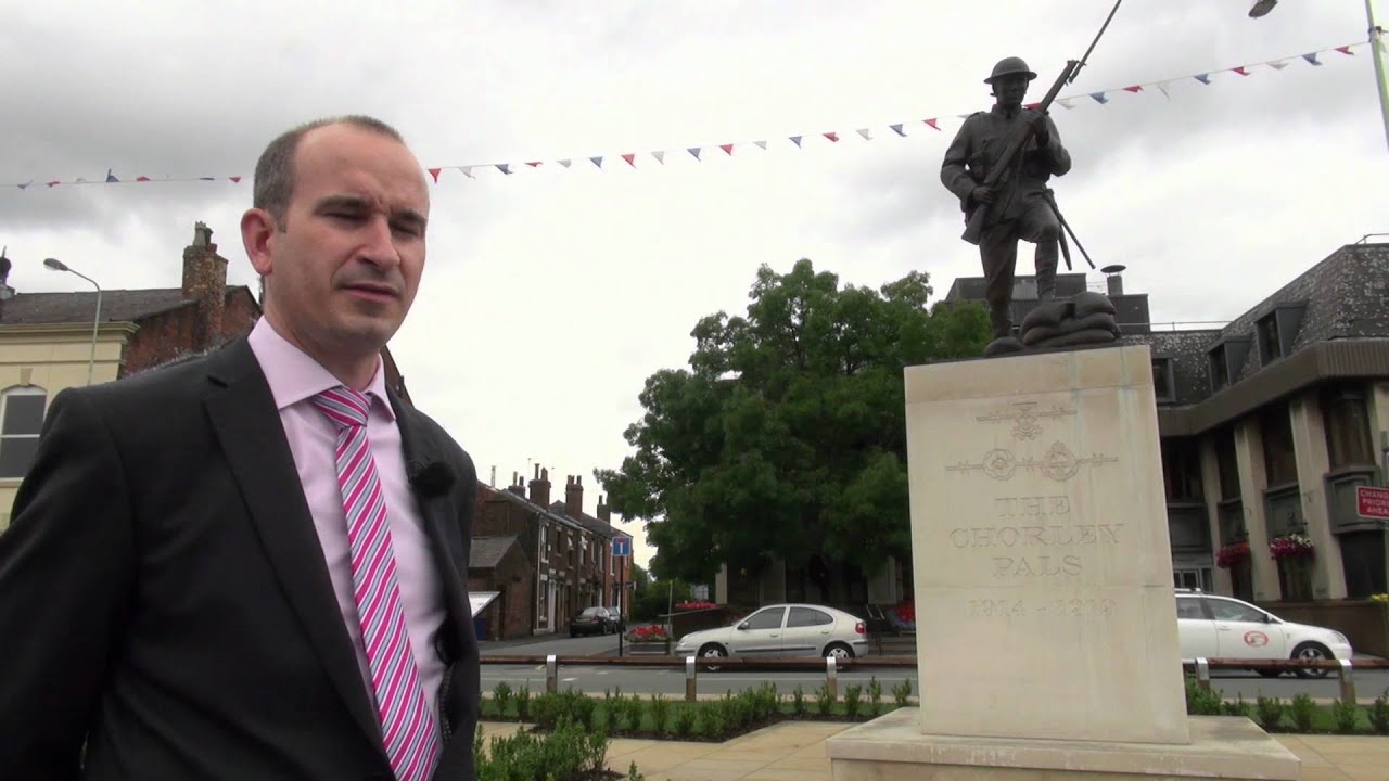 Chorley Pals Memorial Site Upgrade Completion - Jamie Dixon, Chorley ...