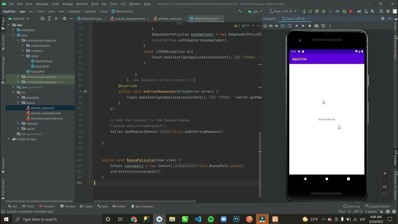 WebService | Android Studio (Diseño Nueva Activity) Parte 6 - YouTube