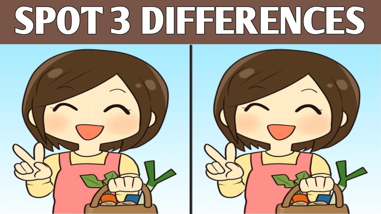 Spot 3 Differences | Spot 3 Difference Between two Images | Riddle Hunt ...