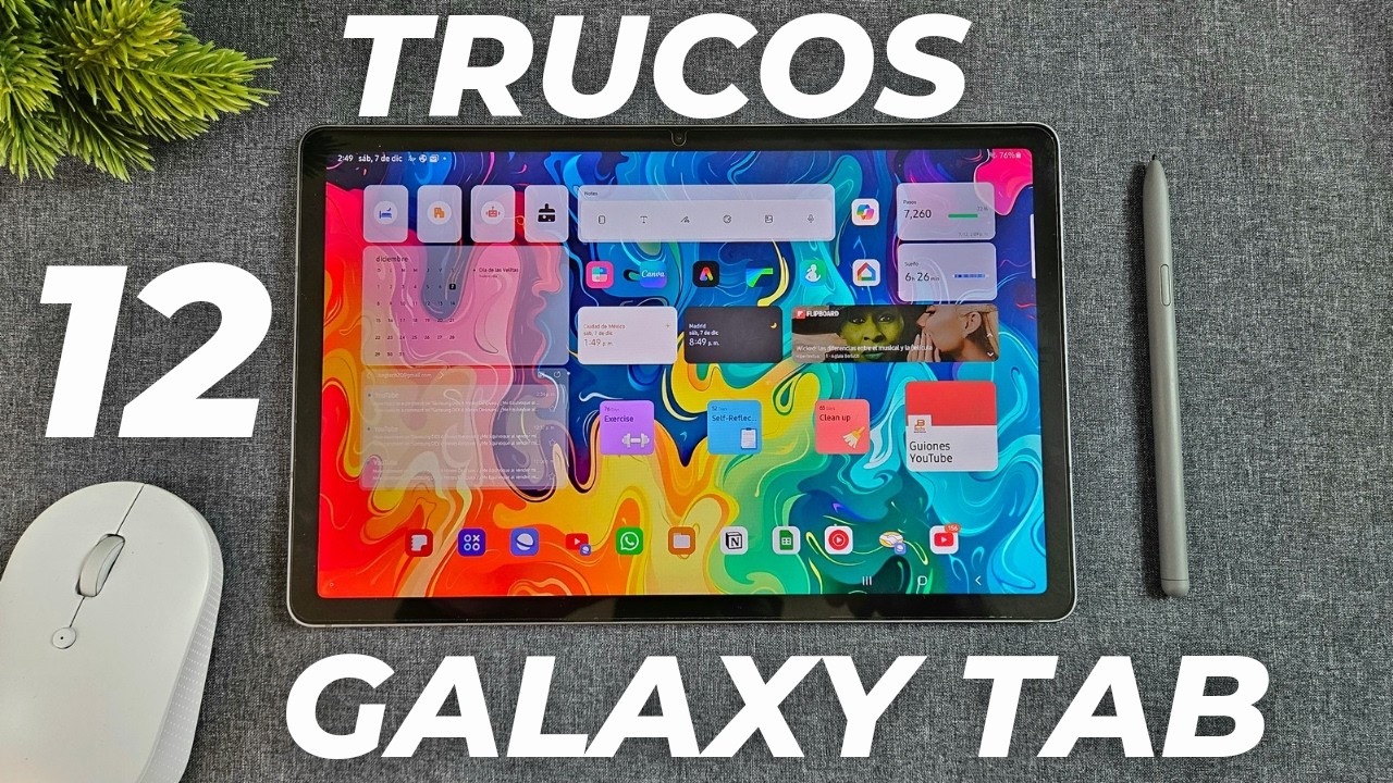 12 trucos Galaxy Tab - Aprende a usar al MAXIMO tu Tablet - YouTube
