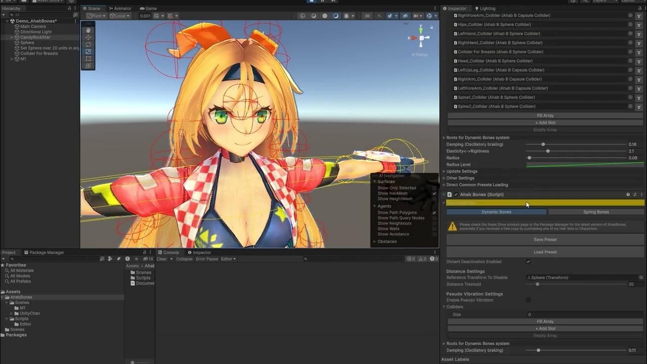 Unity Ahab Bones: Dynamic & Jiggle System. Pseudo-Vibration. - YouTube