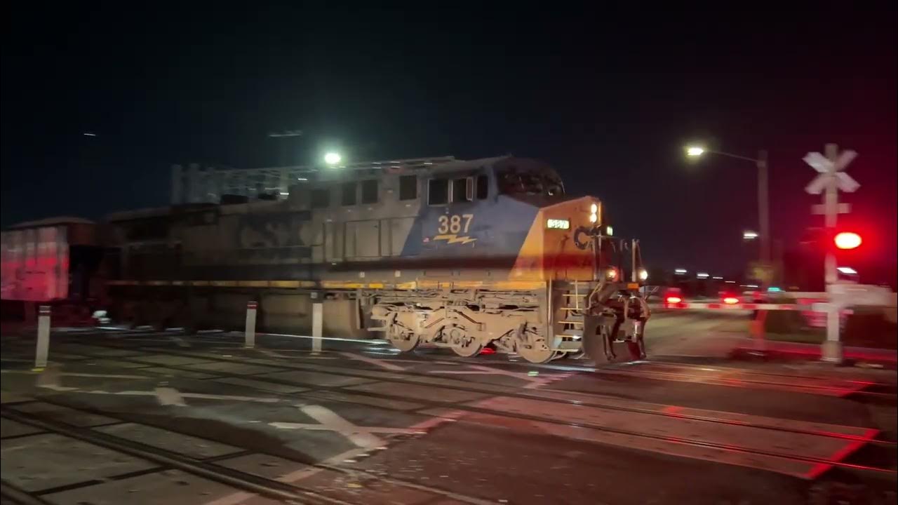CSX AC4400 387 YN2 Leads L765 into Taft Yard Orlando Fl 8/30/24 - YouTube