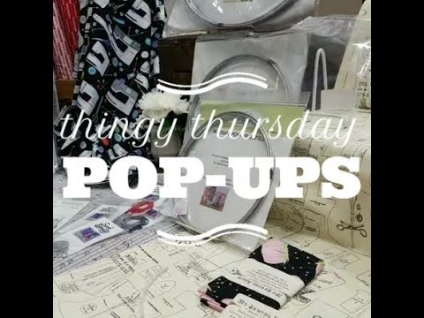 Thingy Thursday Sewing Circles and Pop Ups - YouTube