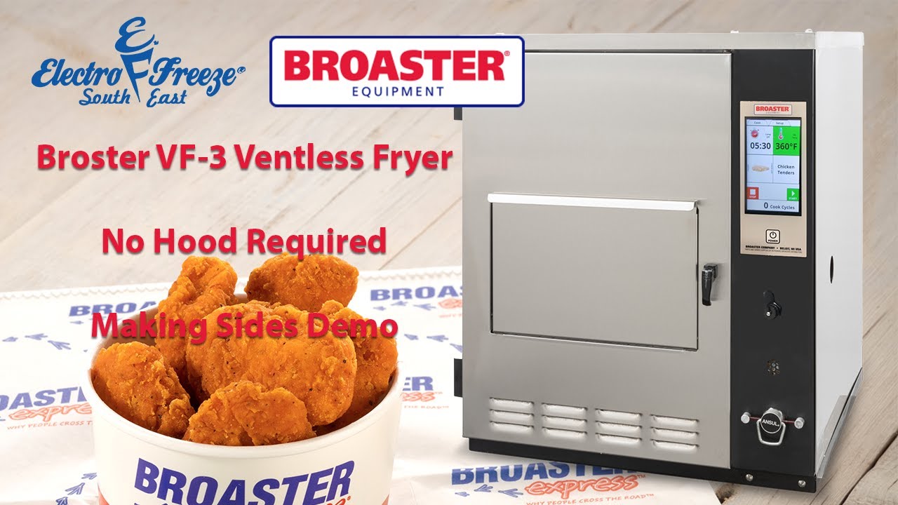 Broaster VF-3 Ventless Fryer "Making Sides: Cheese Curds, Fried Pickles ...