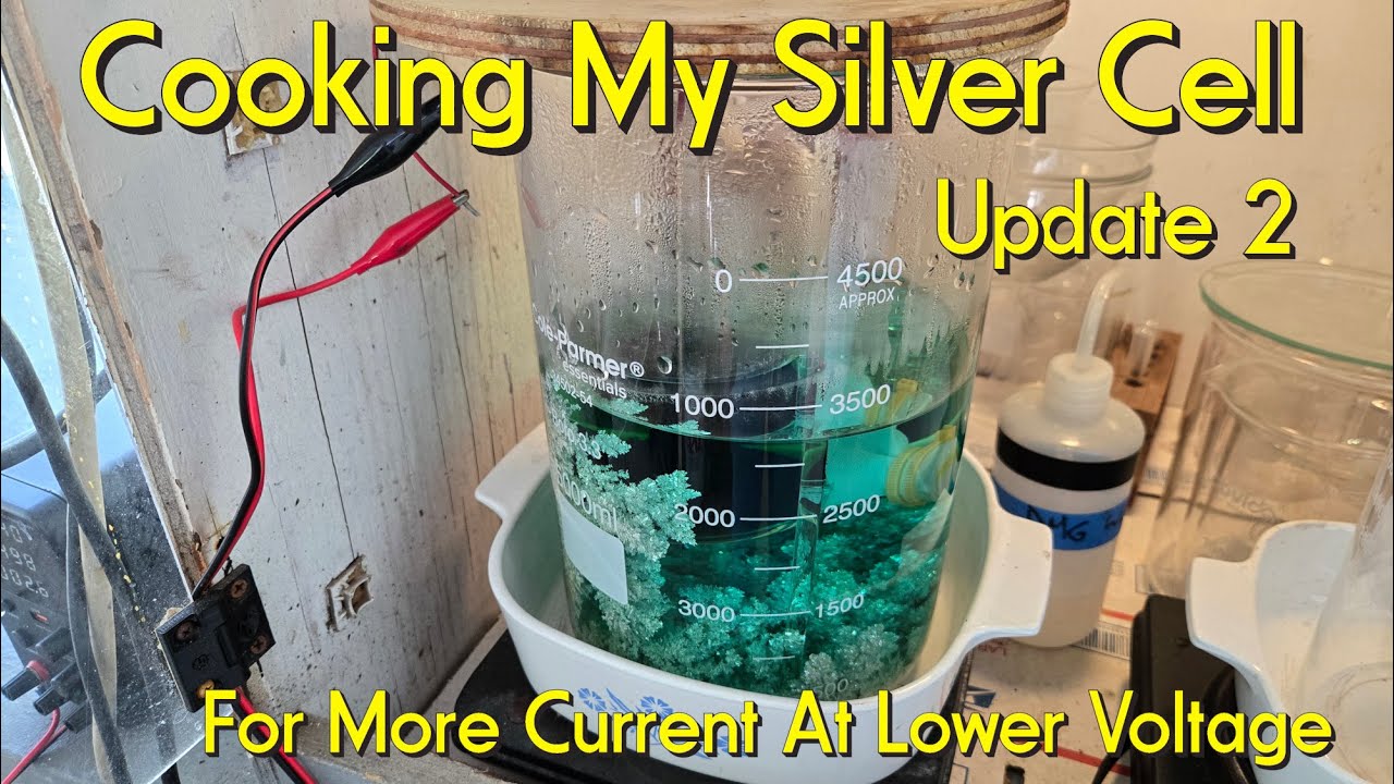 Glass Silver Refining Cell Update 2 #silver #silverbullion #refining # ...