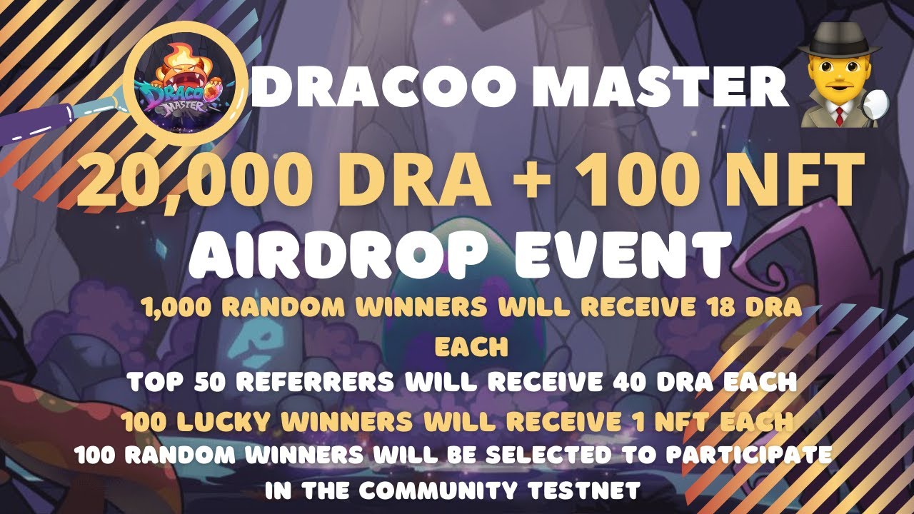 New airdrop: Dracoo Master (DRA) | Reward: 20,000 DRA + 100 NFT - YouTube