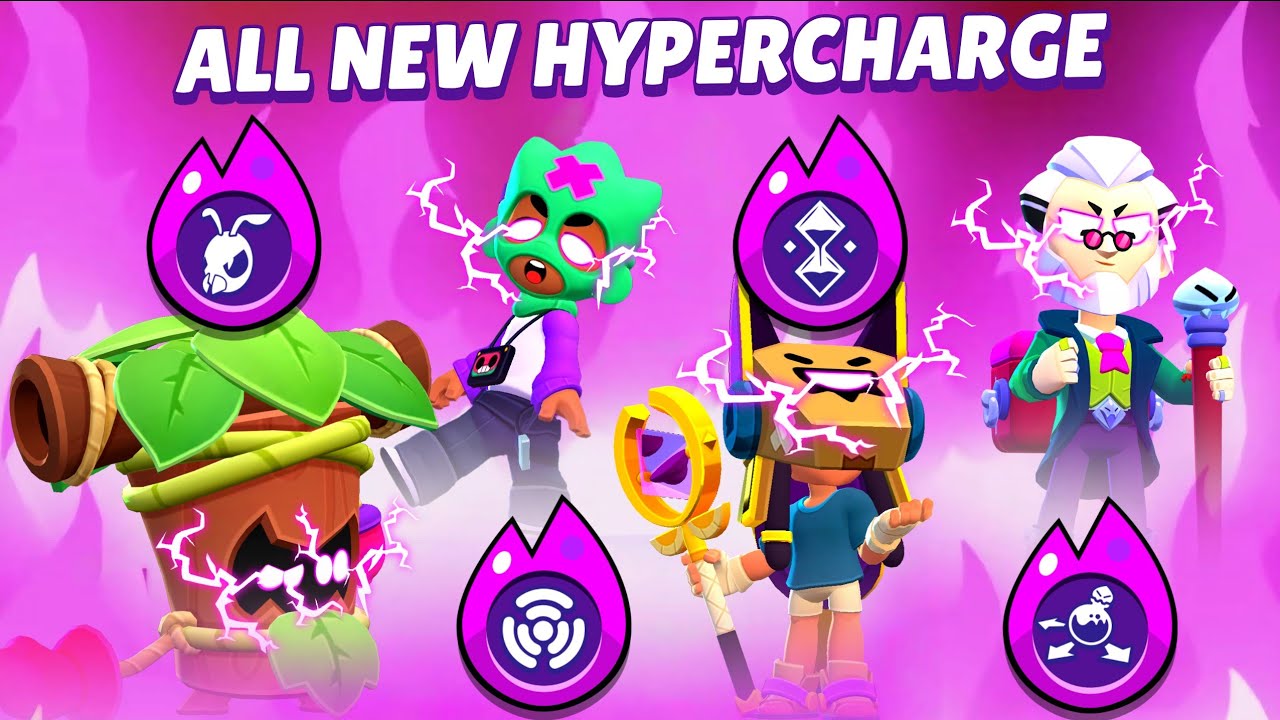 All New Hypercharge - Finx Ollie Trunk Byron - Brawl Stars - YouTube