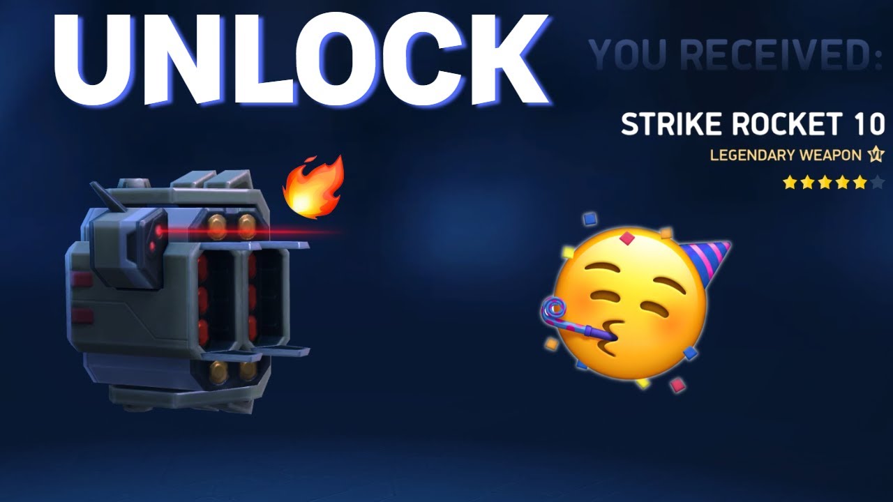New Weapon Strike Rocket 10 Unlock🔓 | Mech Arena - YouTube