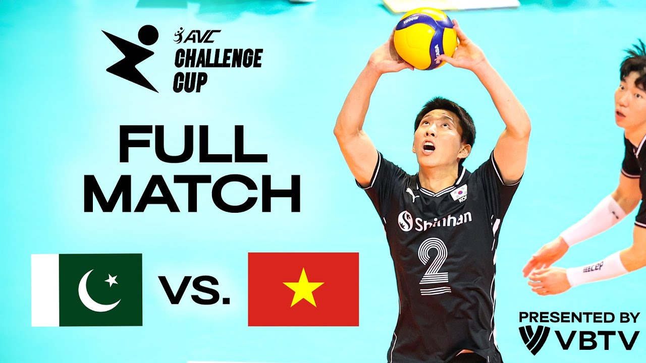 PAK 🇵🇰 vs. VIE 🇻🇳 - AVC Challenge Cup 2024 | Quarter Final - presented ...
