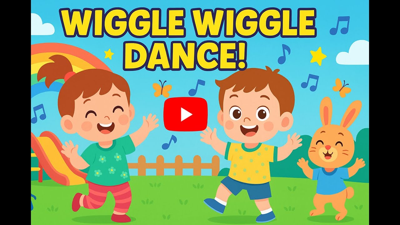 Wiggle Wiggle Dance! 🕺 Funny Song for Kids | Toddler Dance & Sing-Along ...