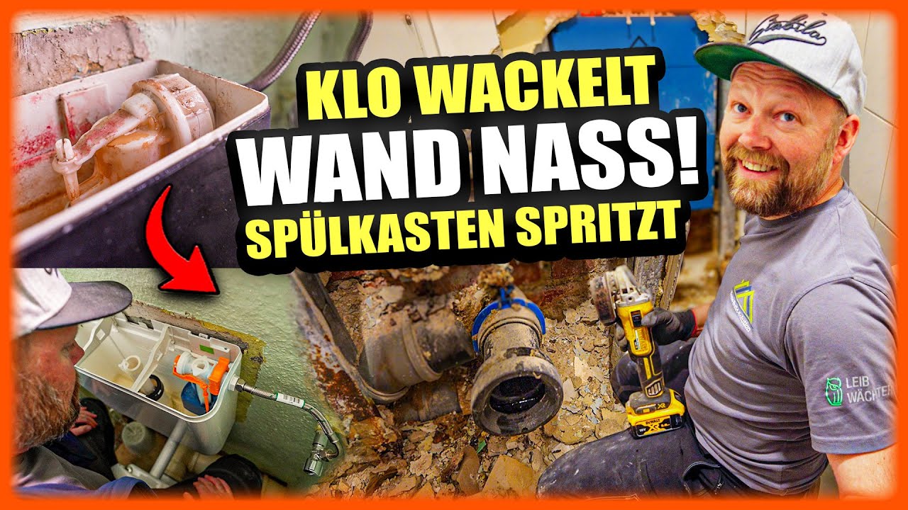 Klo fast ABGERISSEN! Nasse Wand & Spülkasten dreht völlig durch! | Home ...