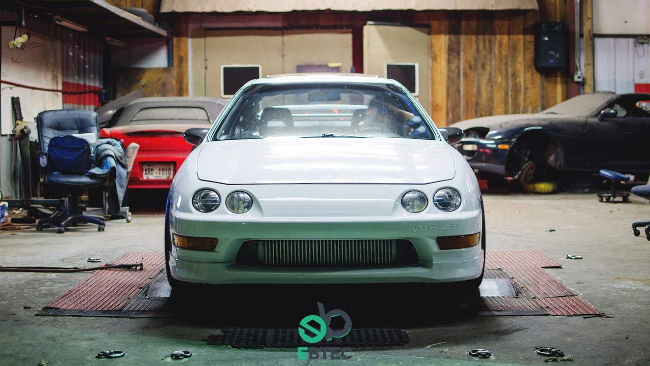 Nick's | Turbo Kseries Integra | Dyno Tune | EBTEC - YouTube