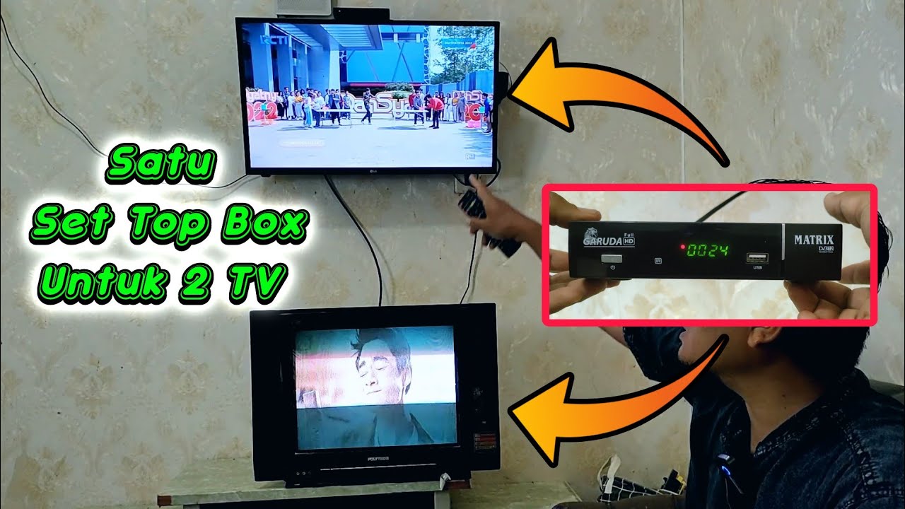 Cara Menggunakan Set Top Box Untuk 2 TV Dengan Channel Berbeda - YouTube