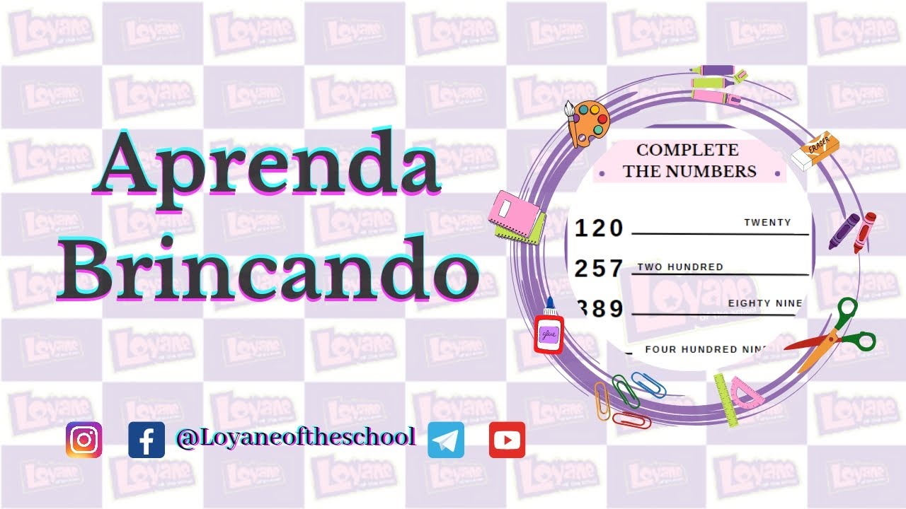 Complete the Numbers// Complete os Números - Respondendo Atividades ...