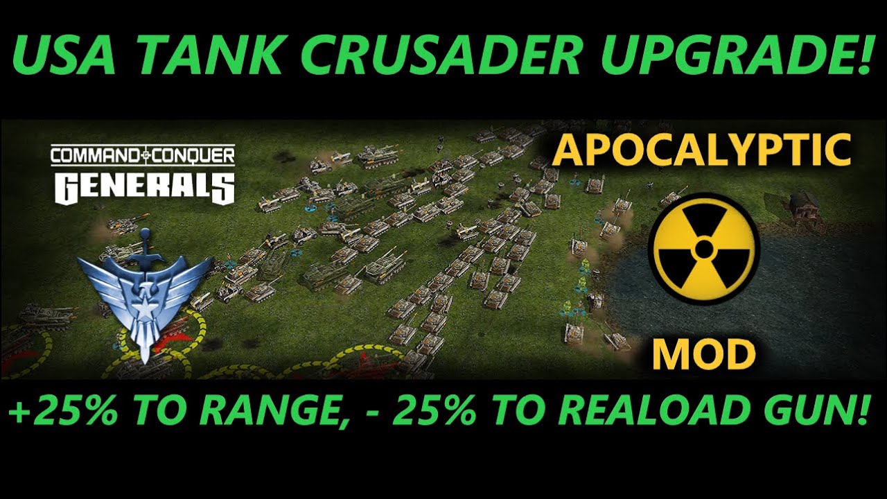 USA CRUSADER TANK GUN UPGRADE! Command & Conquer TM Generals Zero Hour ...