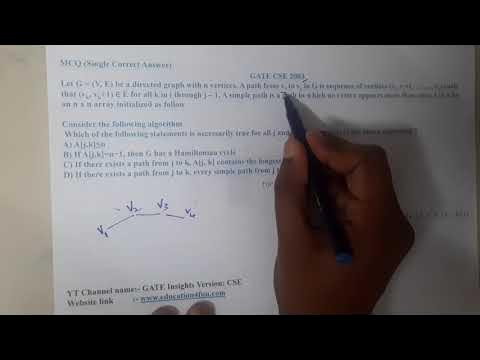 GATE CSE 2003 Q ||Algorithms || GATE Insights Version: CSE - YouTube