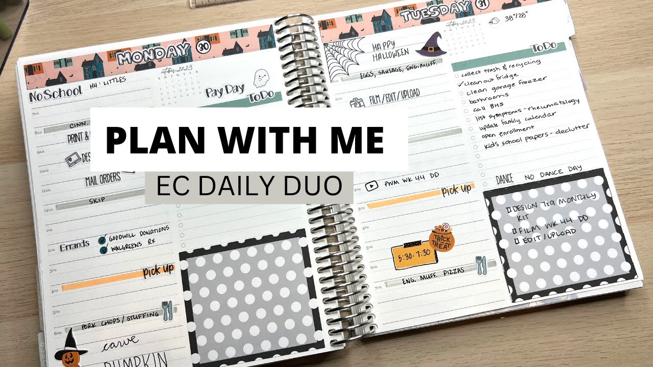 PLAN WITH ME | DAILY DUO | ERIN CONDREN PLAN WITH ME | EC DAILY DUO ...
