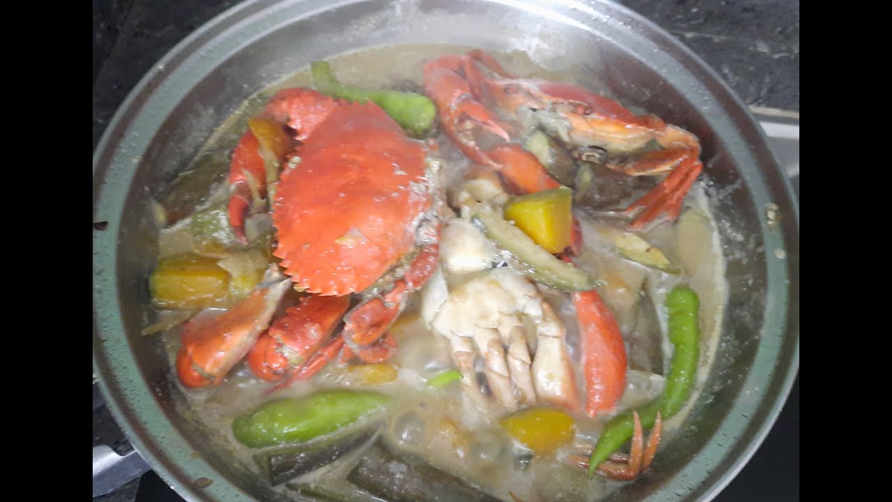GINATAANG ALIMANGO/ CRABS WITH COCOMILK - YouTube