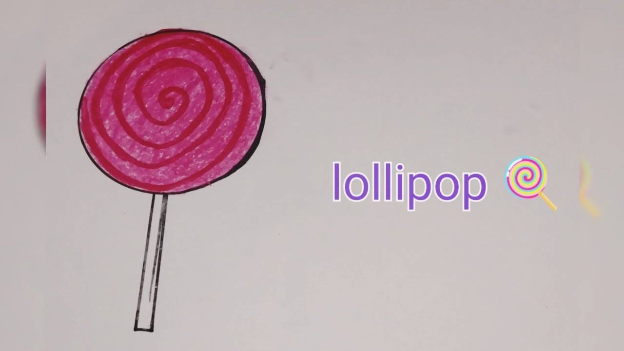 How to draw lollipop 🍭| lollipop drawing| Aima creative #drawing #draw ...