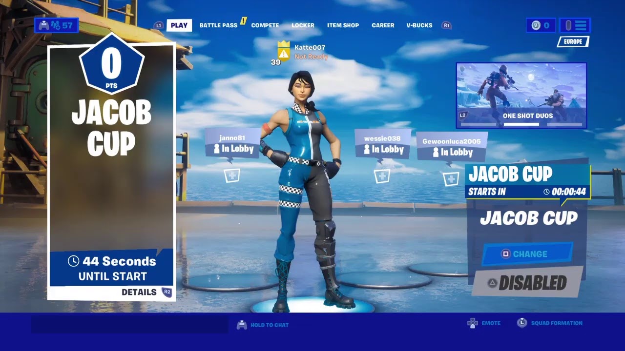 FORTNITE LIVE JACOB CUP - YouTube