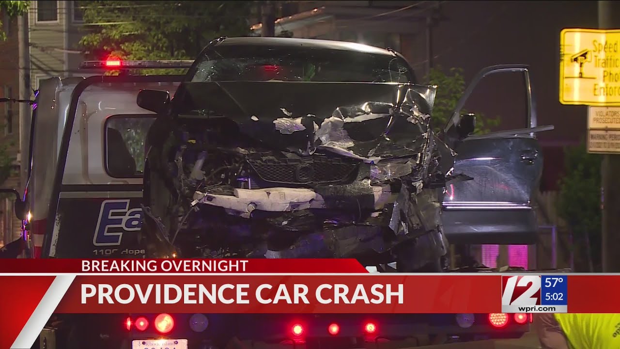 Crews respond to serious crash in Providence - YouTube