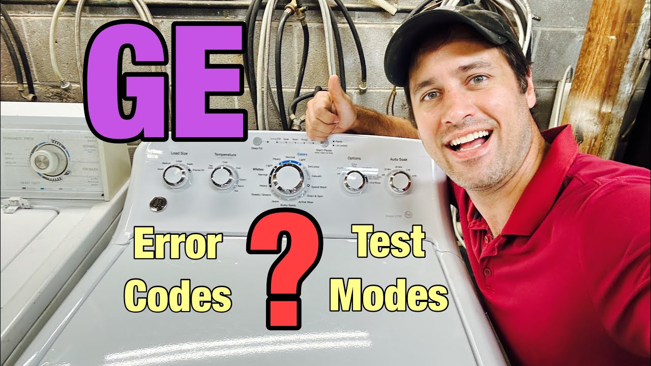 Checking The Error Codes & Diagnostic Test Mode on a GE Washer | Only 3 ...