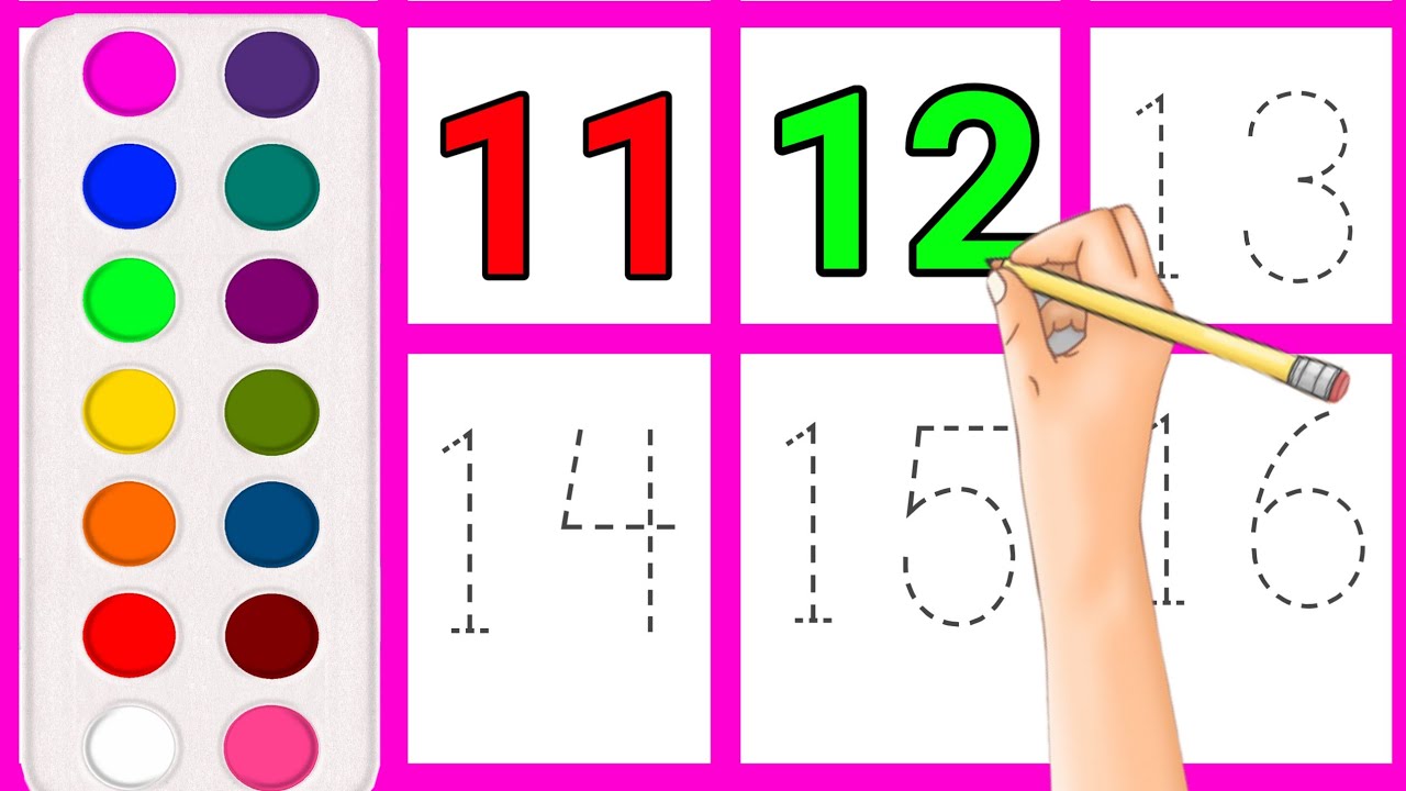 123 Number Counting | 1234 Number Names | 11 to 50 Numbers | 123 ...