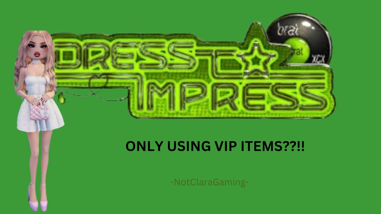 ONLY USING VIP ITEMS IN DRESS TO IMPRESS??!! - YouTube