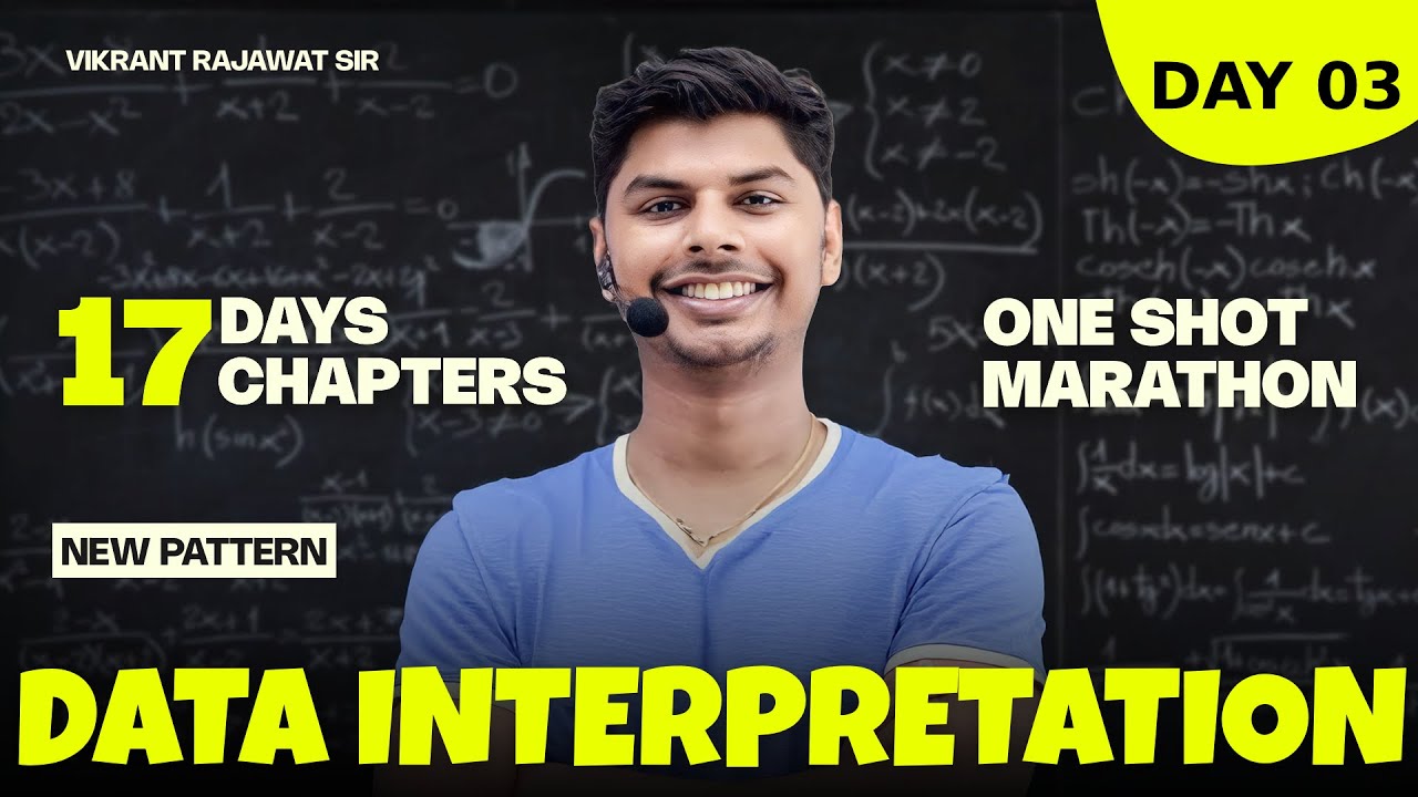 Complete Data Interpretation One Shot Class (New pattern) SSC CGL 2025 Maths | Vikrant Rajawat ...