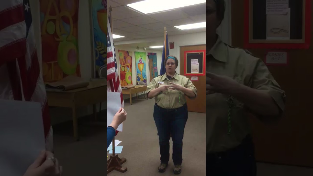 Scout Oath sign language - YouTube