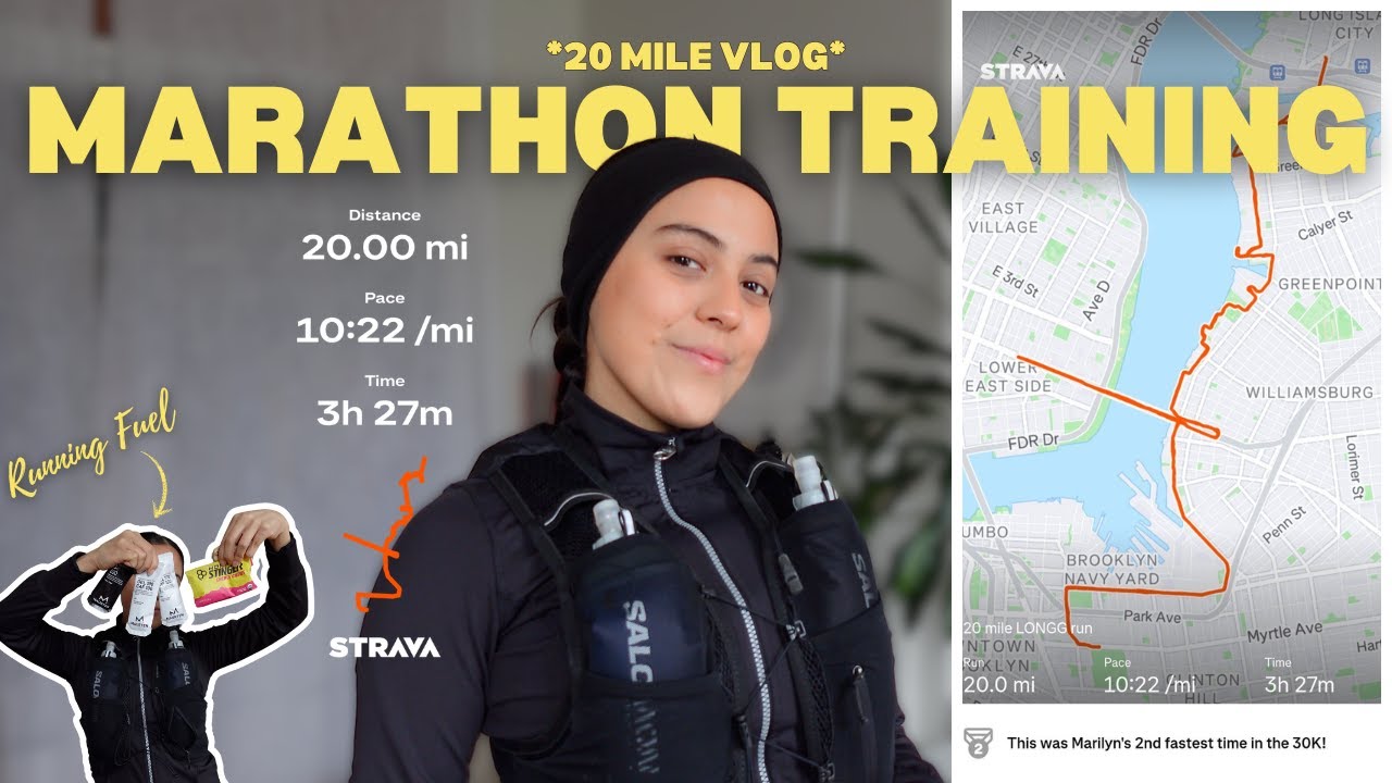 20 Mile Long Run Vlog | Marathon Training, Pre Run Routine & Running in ...