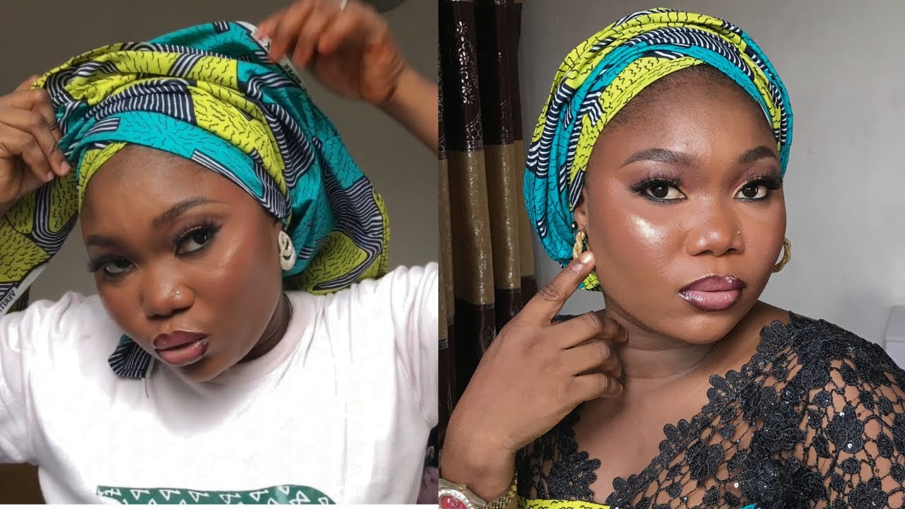 Easiest Ankara Headtie Style | How To Tie | Arewa Atampa Styling # ...