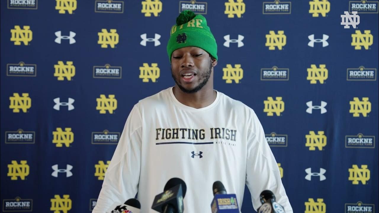 Javontae Jean Baptiste Press Conference Notre Dame Football Youtube