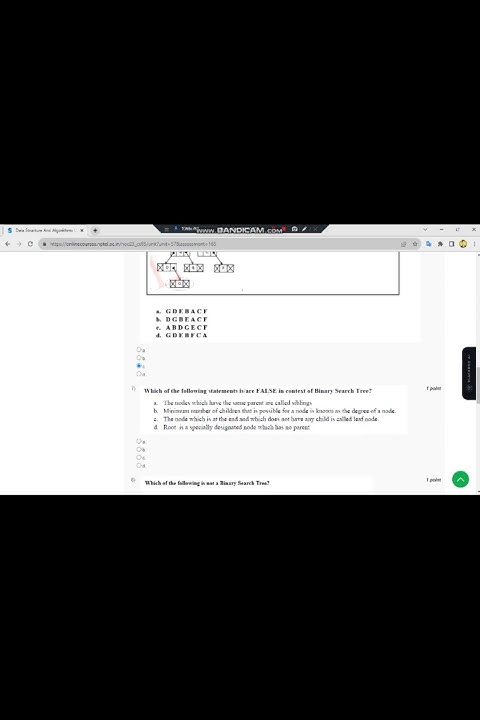 Nptel Data Structure And Algorithms Using Java Week 06 Quiz Assignment