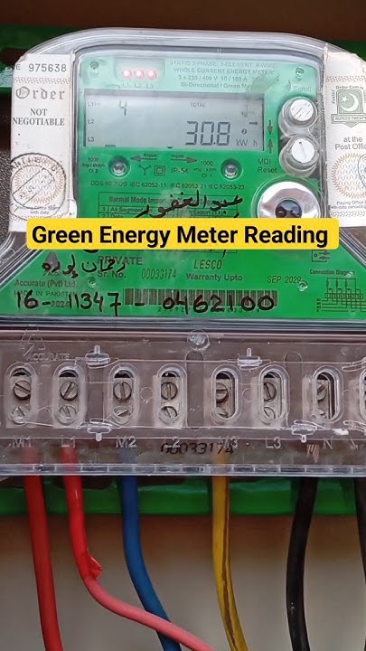How to study Green Energy Meter Reading |Green Meter (import & Export Units) #shorts # ...