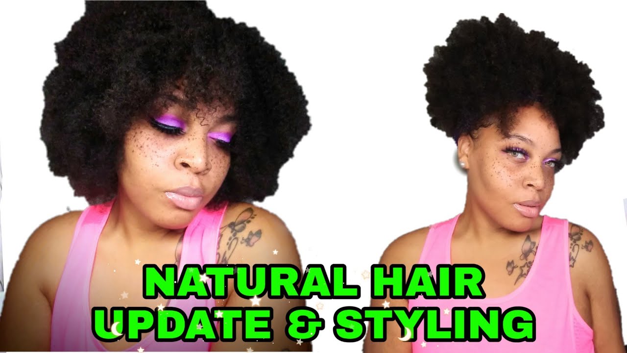 NATURAL HAIR UPDATE & STYLING || FT AMAZING BEAUTY HAIR - YouTube