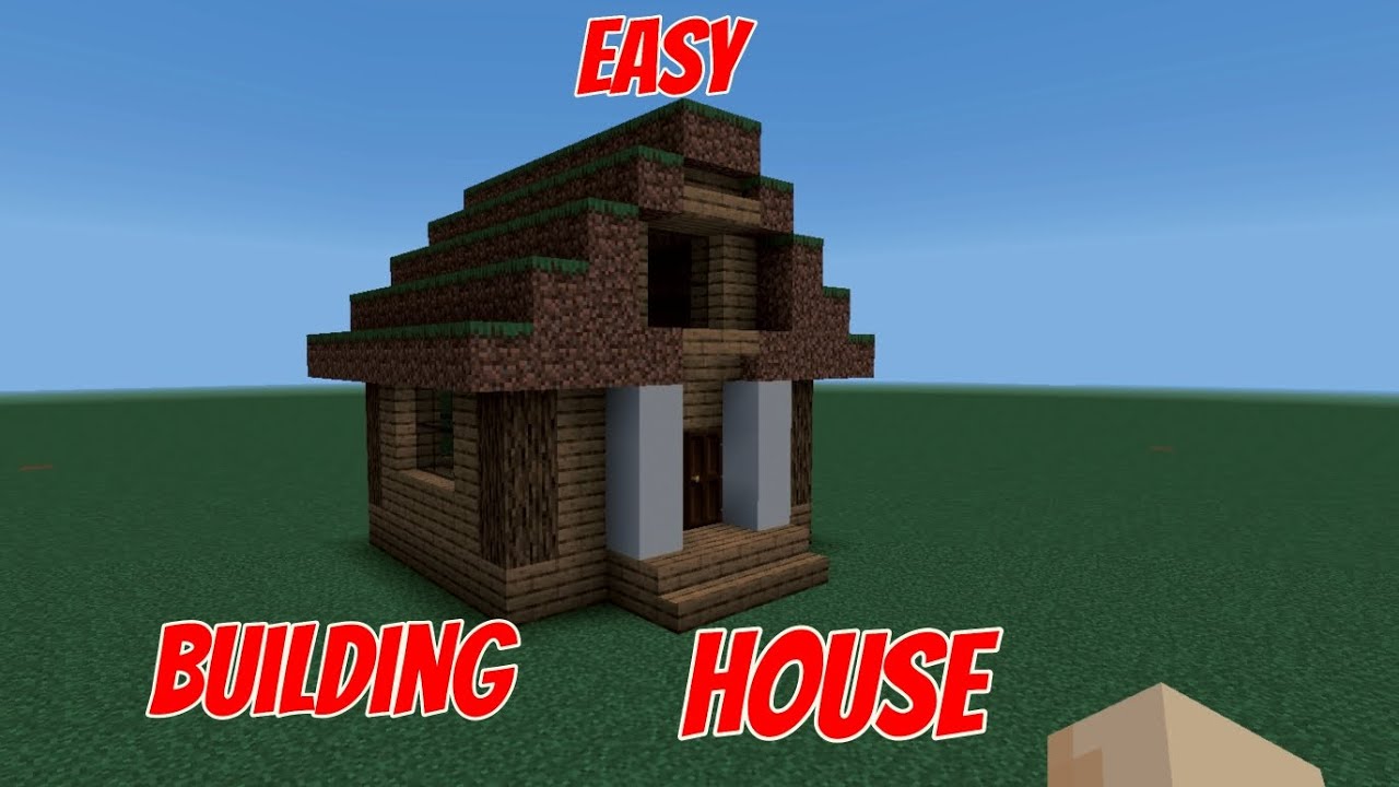 Building Minecraft house (easy) - YouTube