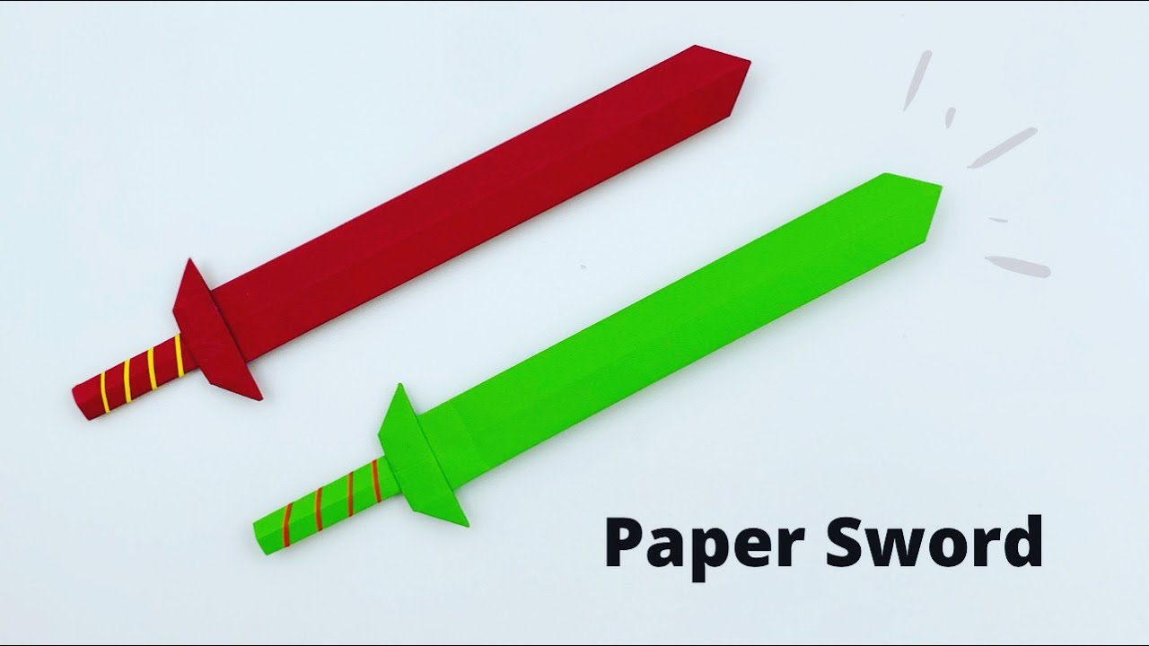 Paper Sword Craft / How to Make Sword With Paper At Home / Paper Craft ...