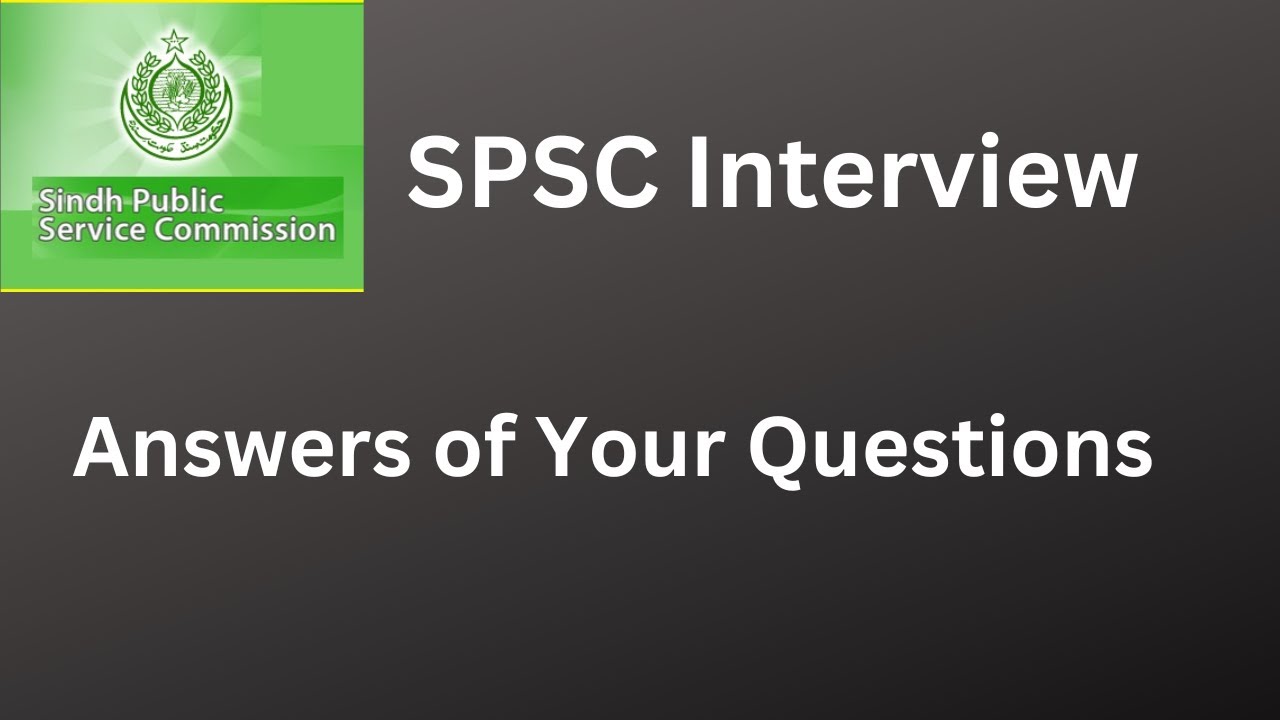 SPSC Interview for Subject Specialist || Answers of your questions|| - YouTube