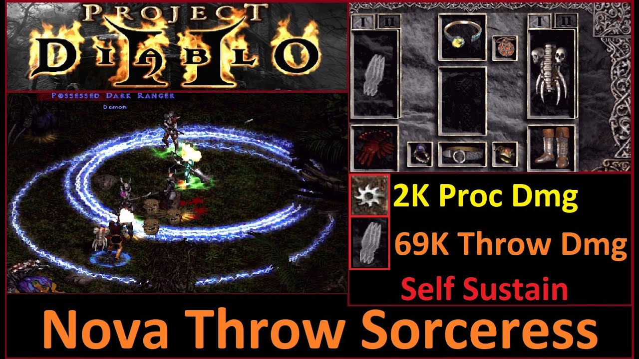 PD2 S1 - Nova Throw Sorceress - The BEST not to make build. - YouTube