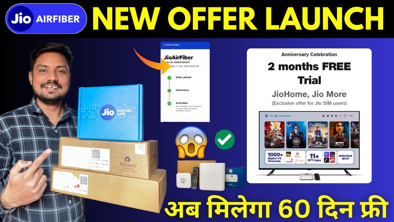 Jio Airfiber 60 Days Extend JioHome | Jio AirFiber 60 Free Offer | True ...