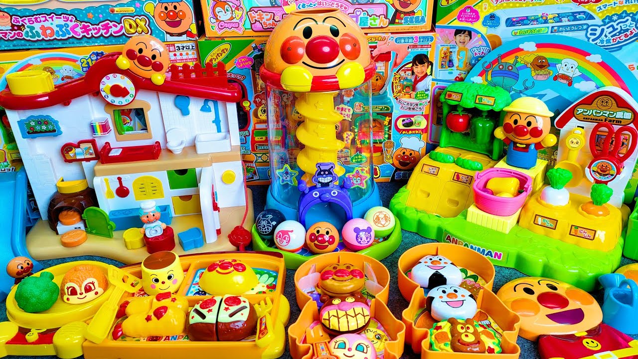 47Min Satisfying with Unboxing Anpanman Kitchen Cooking set Collection ...