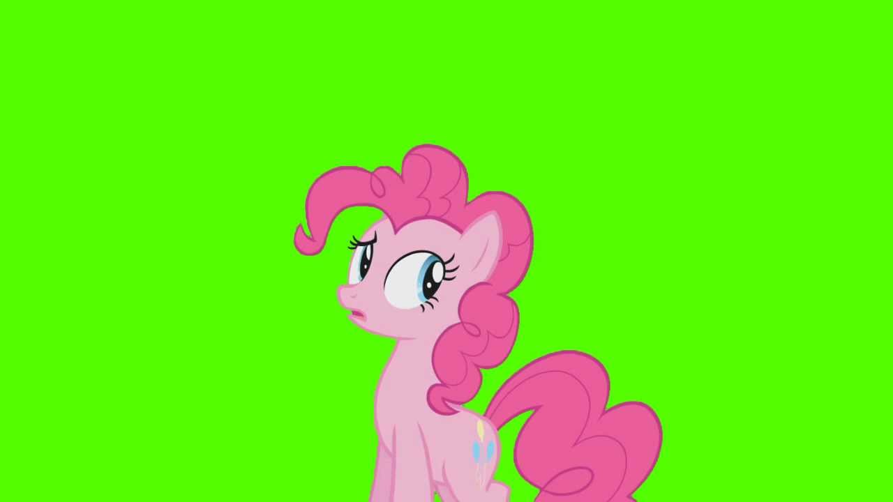 Pinkie Pie Looks Over Shoulder - Green Screen Ponies - YouTube