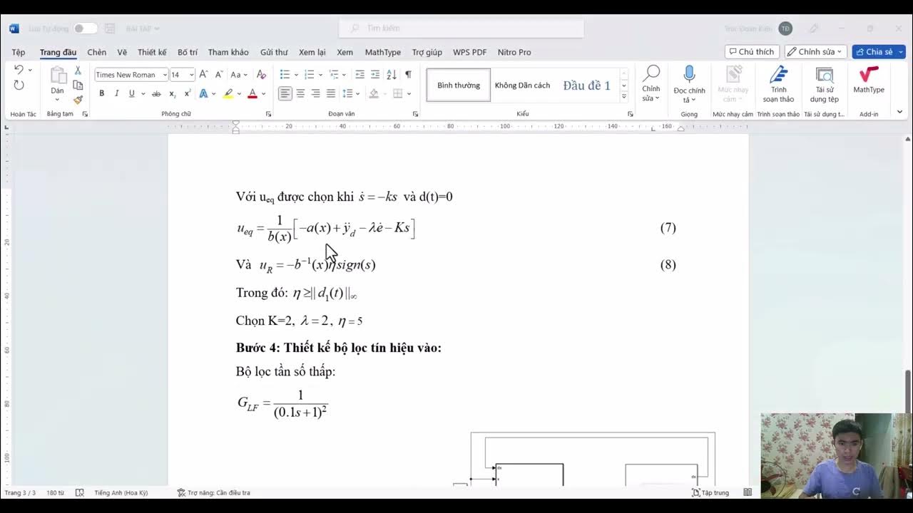 Design a Sliding mode control for a nonlinear system with Matlab Simulink - YouTube