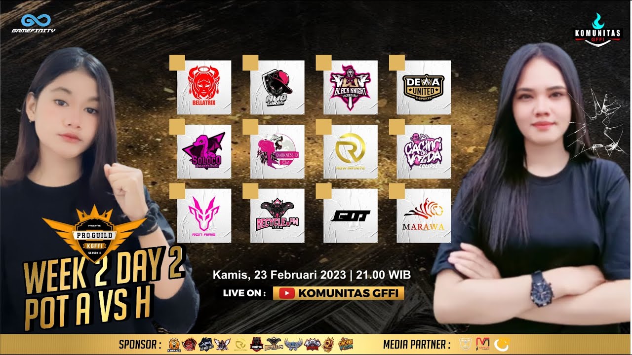 [2023] Qualifiers Round PRO LADIES Season 4 - Week 2 Day 2 - Group A & H - YouTube