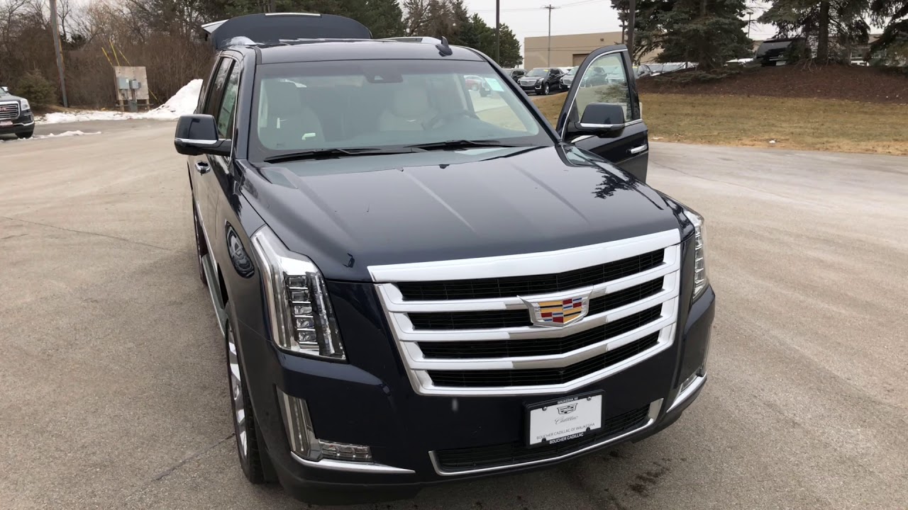 2018 Cadillac Escalade Luxury in Dark Adriatic Blue at Boucher Cadillac ...