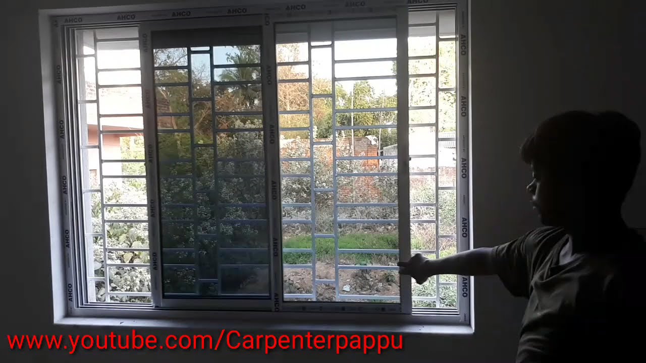 How to make aluminium window sliding Three track part 5 - YouTube