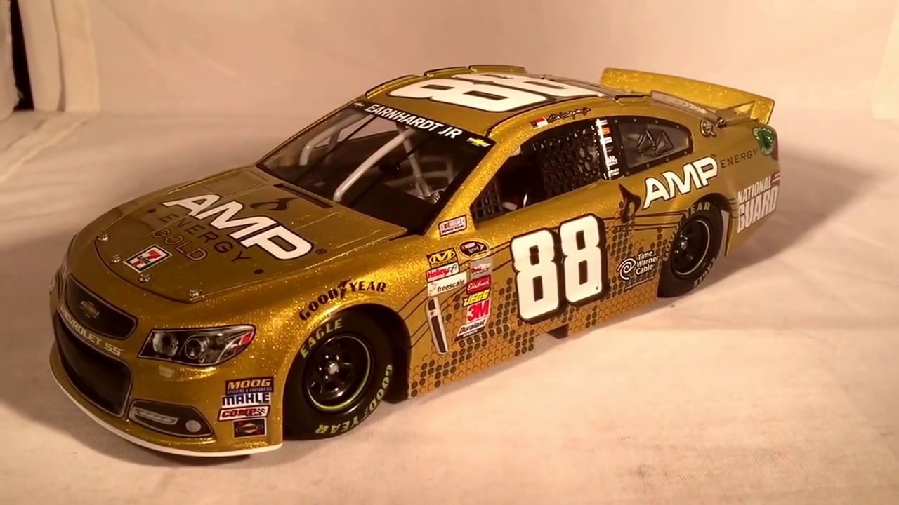 Review: 2013 Dale Jr #88 Amp Energy Gold Chevy 1/24 NASCAR - YouTube