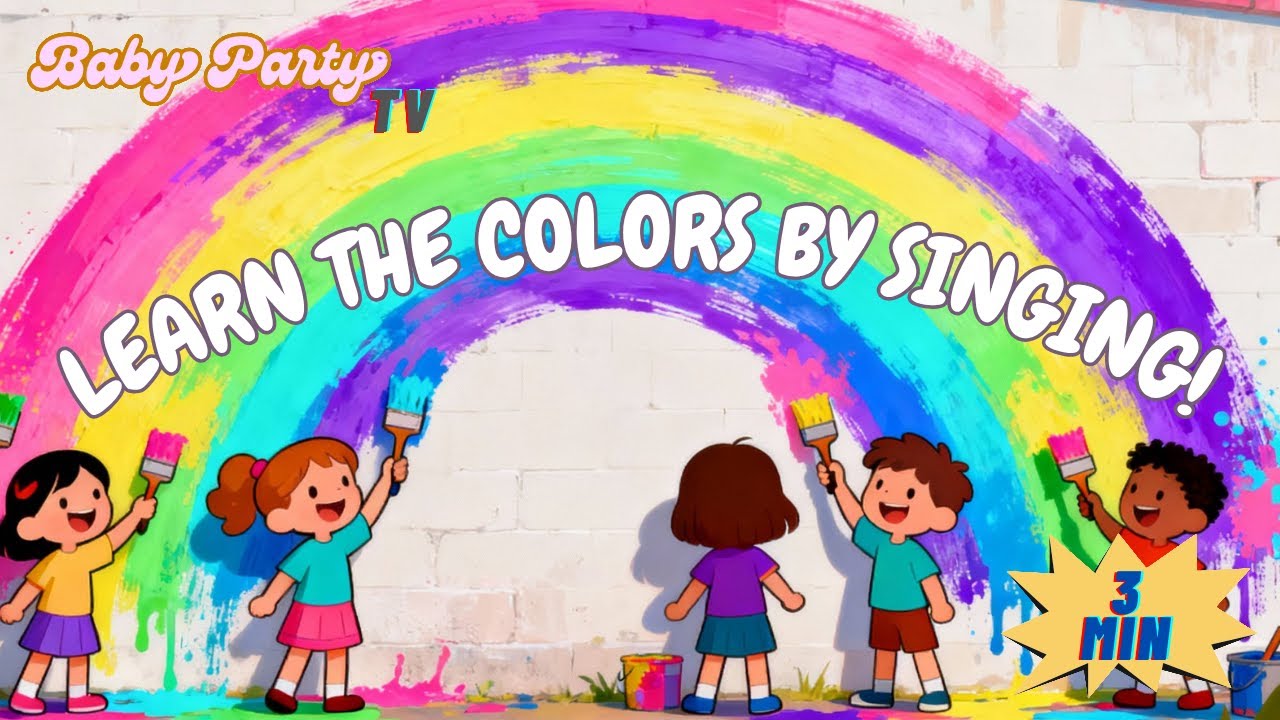 🎨Learn the colors by singing🎶 Educational song for children👶Songs in ...